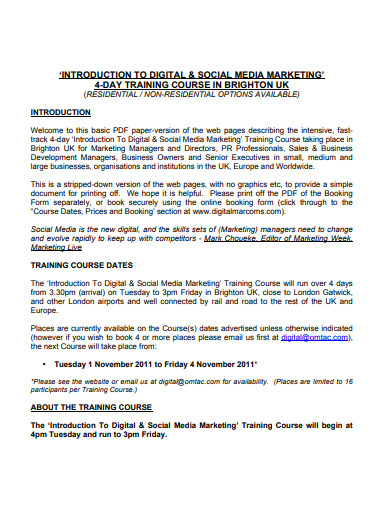 Digital Media Marketing - 5+ Examples, Format, How to Effectively, Pdf