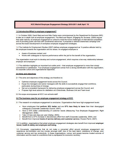 Employee Engagement Strategy - 10+ Examples, Format, Pdf | Examples