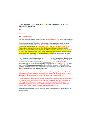 Executive Offer Letter - 6+ Examples, Tips