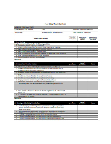 Safety Observation - 12+ Examples, Format, Pdf | Examples