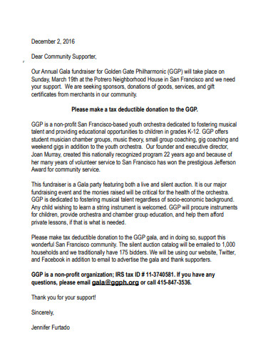 Donation Solicitation Letter - 10+ Examples, Format, Sample | Examples