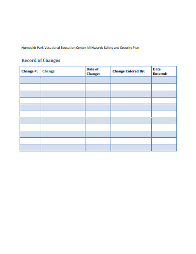 SafetySecurity Plan - 12+ Examples, Format, Pdf | Examples