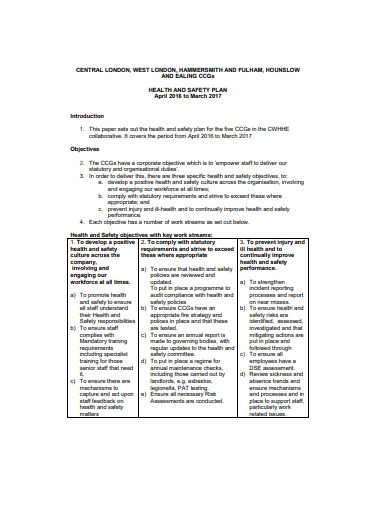 Safety Plan - 12+ Examples, Format, How to Devise, Pdf