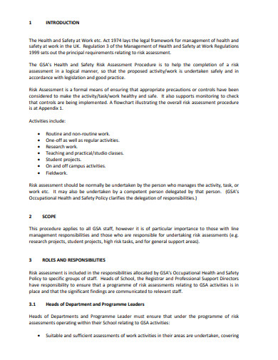 Safety Assessment - 12+ Examples, Format, Pdf | Examples