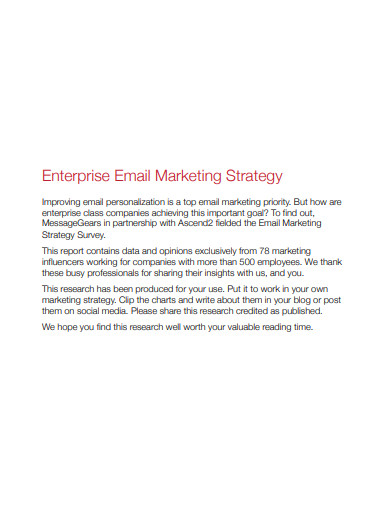 Email Marketing Strategy - 9+ Examples, Format, Pdf | Examples