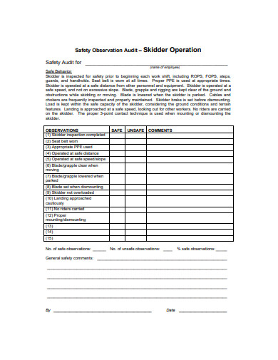 Safety Observation - 12+ Examples, Format, Pdf | Examples