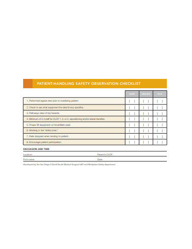 Safety Observation - 12+ Examples, Format, Pdf | Examples