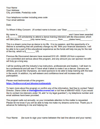 Fundraising Donation Letter - FREE 4+ Examples, Format, Sample | Examples