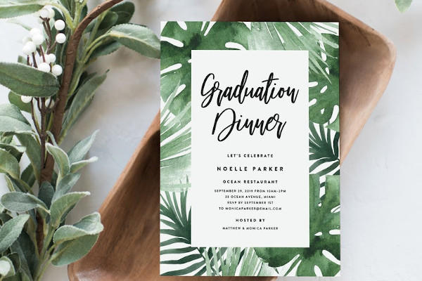 Graduation Dinner Invitation - 4+ Examples, Format, Pdf | Examples