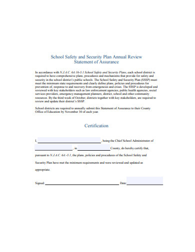 SafetySecurity Plan - 12+ Examples, Format, Pdf | Examples