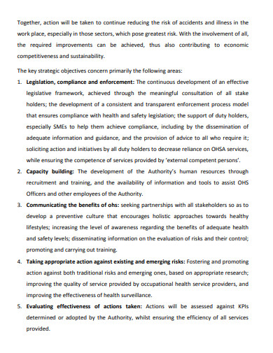 Safety Strategic Plans - 11+ Examples, Format, Pdf | Examples