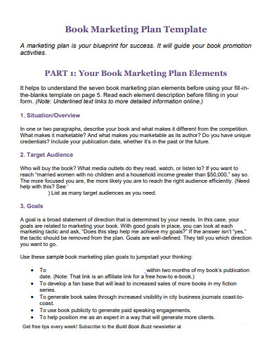 Book Marketing Plan - 4+ Examples, Format, Pdf | Examples