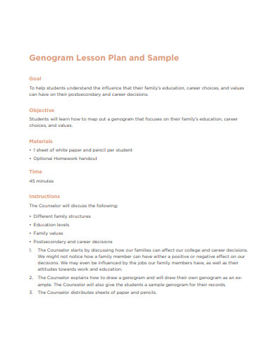 Career Genogram - 5+ Examples, Format, Pdf | Examples
