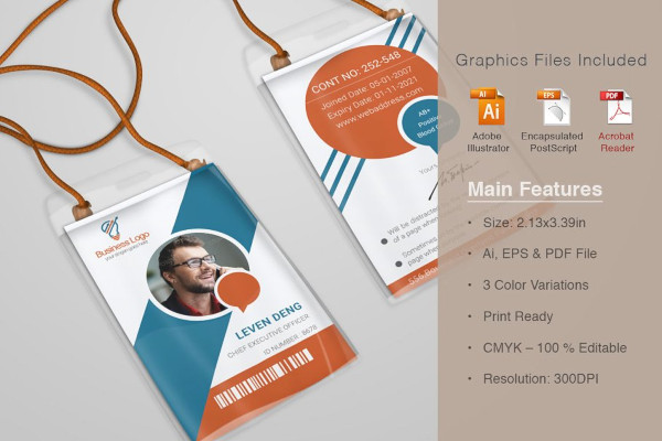 Professional ID Card - 18+ Examples, Format, Pdf | Examples