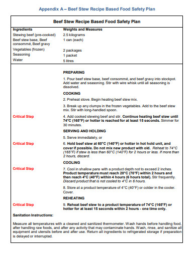 How To Write A Haccp Plan For Recipe Deporecipe co