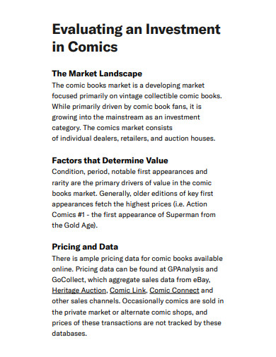 Investment Memo - 14+ Examples, Format, Pdf | Examples