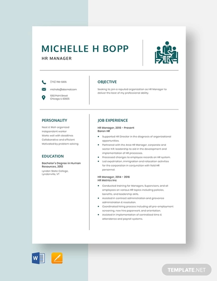 HR Resume 15 Examples Format Sample Examples