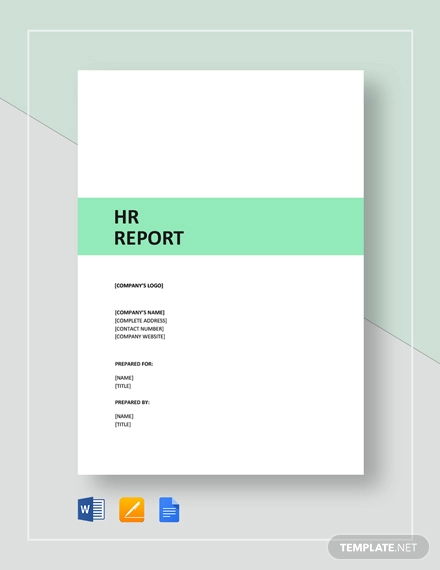 HR Report 36 Examples Format Pdf Examples