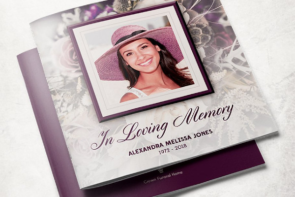 Funeral Program Brochure - 18+ Examples, Format, Pdf | Examples