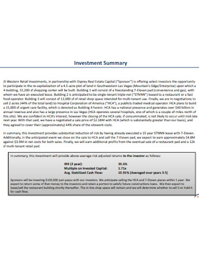 Investment Memo - 14+ Examples, Format, Pdf | Examples