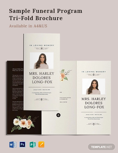 Funeral Memorial Program - 9+ Examples, Format, Pdf | Examples