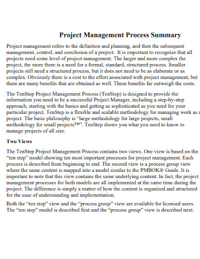 Project Management Executive Summary - 10+ Examples, Format, Pdf | Examples