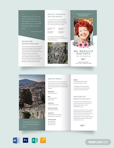 Funeral Memorial Program - 9+ Examples, Format, Pdf | Examples