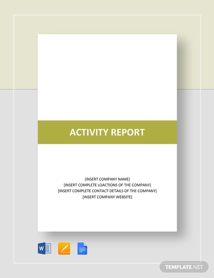 Real Estate Activity Report - 14+ Examples, Format, Pdf | Examples