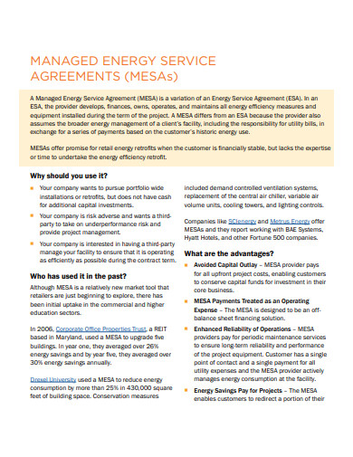 Managed Services Agreement Contract - 9+ Examples, Format, Pdf | Examples