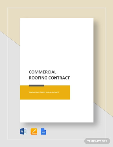 Commercial Roofing Contract - 5+ Examples, Format, Pdf | Examples