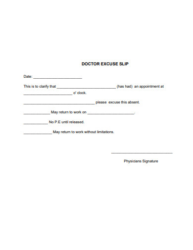 Doctor Excuse - 14+ Examples, Format, How To Create, PDF