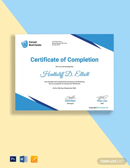 Best Real Estate Certificate Examples - 15+ Templates [ Download Now ...