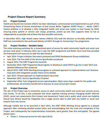 Project Closure Report Examples 7 In PDF MS Word Google Docs Apple Pages Examples