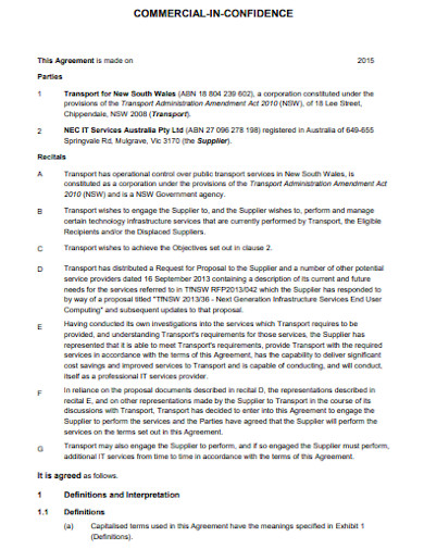 Managed Services Agreement Contract - 9+ Examples, Format, Pdf | Examples
