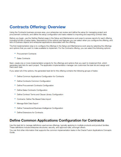 IT Support Contract - 7+ Examples, Format, Pdf | Examples