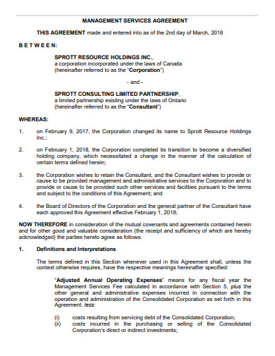 Managed Services Agreement Contract - 9+ Examples, Format, Pdf | Examples