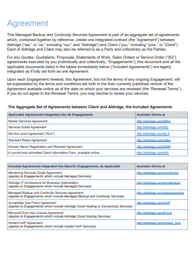 Managed Services Agreement Contract - 9+ Examples, Format, Pdf | Examples