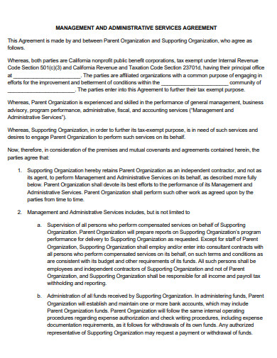 Managed Services Agreement Contract - 9+ Examples, Format, Pdf | Examples
