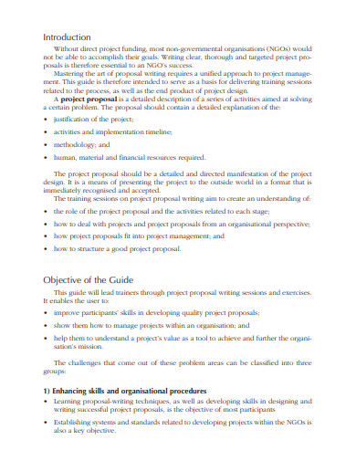 NGO Project Proposal 12 Examples Format Pdf Examples