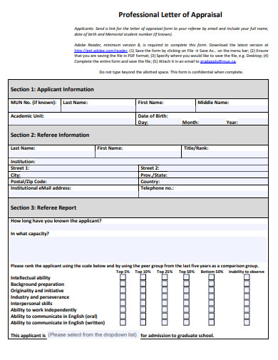 Appraisal Letter - 10+ Examples, Format, Sample | Examples