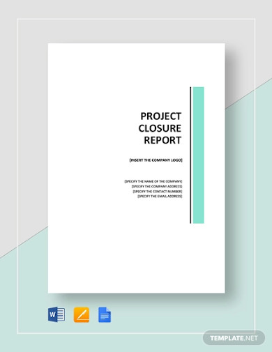 Project Closure Report Examples 7 In PDF MS Word Google Docs Apple Pages Examples
