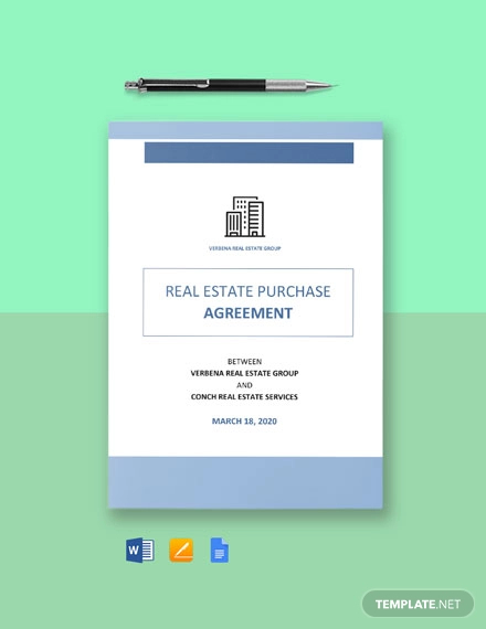 Real Estate Purchase Agreement - 13+ Examples, Format, Pdf