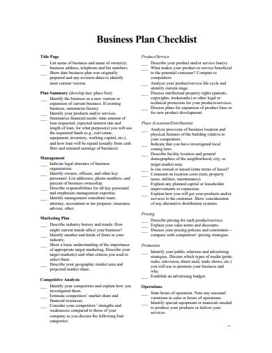 Checklist for Starting Up a Restaurant - 16+ Examples, Format, Pdf ...