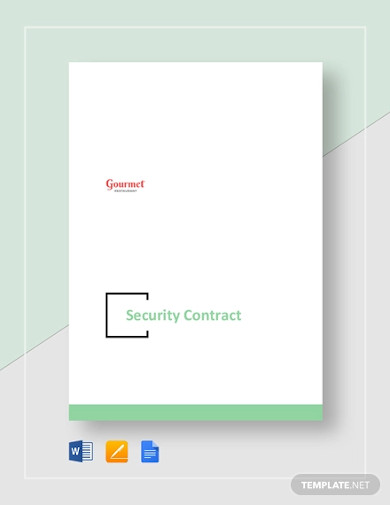Security Contract - 10+ Examples, Format, Pdf | Examples