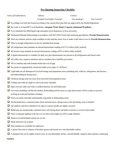 Checklist for Starting Up a Restaurant - 16+ Examples, Format, Pdf ...
