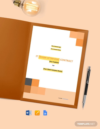 IT Support Contract - 7+ Examples, Format, Pdf | Examples