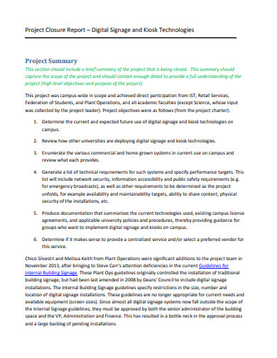 Project Closure Report 7 Examples Format Pdf Examples
