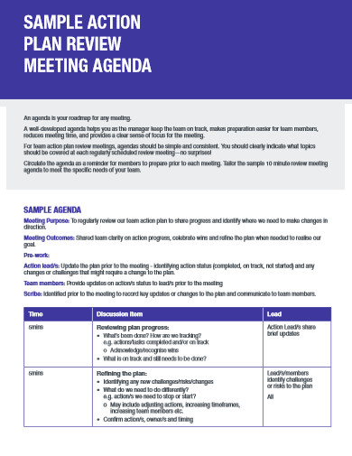 Review Agenda - 10+ Examples, Format, Pdf | Examples