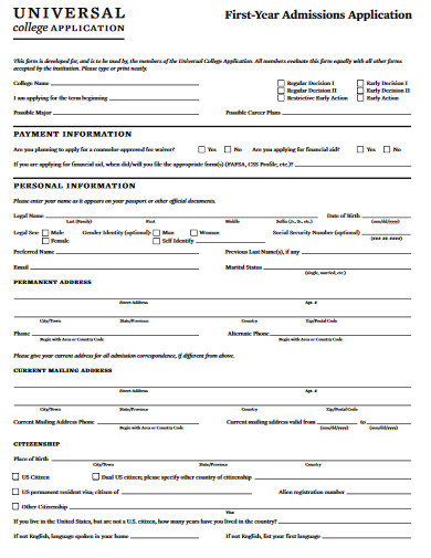 15+ Application Form Examples [ Employee, Business, Student ] | Examples