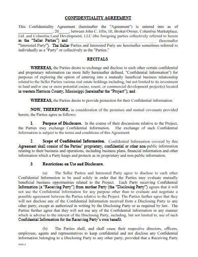 Exclusivity Agreement - 10+ Examples, Format, Pdf | Examples